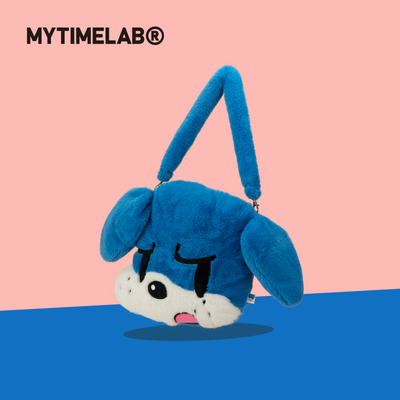 MYTIMELAB摩太潮玩狗头大头包毛绒动物单肩大容量可爱手提包秋冬