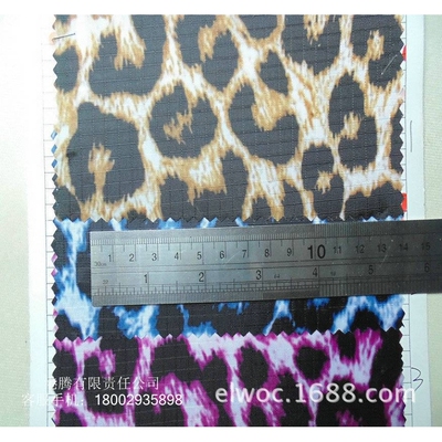 大豹纹欧美 防水提花网格面料 布料 豹形衣服制衣玩具纺织布9033