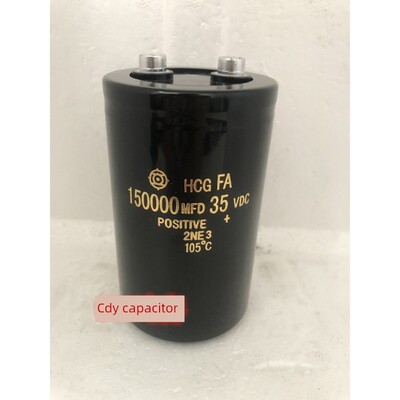 全新螺丝电容100000UF 50V 滤波音频储能铝电解电容 35V150000UF