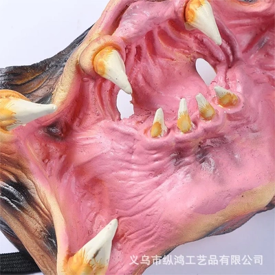 异形大战铁血战士乳胶口罩半脸面具万圣节osplay恐怖道具
