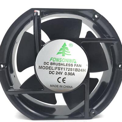 议价全新FONSONING风机FSY17251B24HDC24V0.9A直流变频器散热风扇
