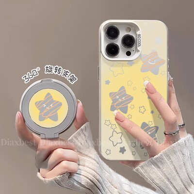 眨眼星星适用opporeno15c手机壳reno14/13/12/11/10可爱findx9pro新款8/7女a6外壳a5x简约a3活力版k13turbo