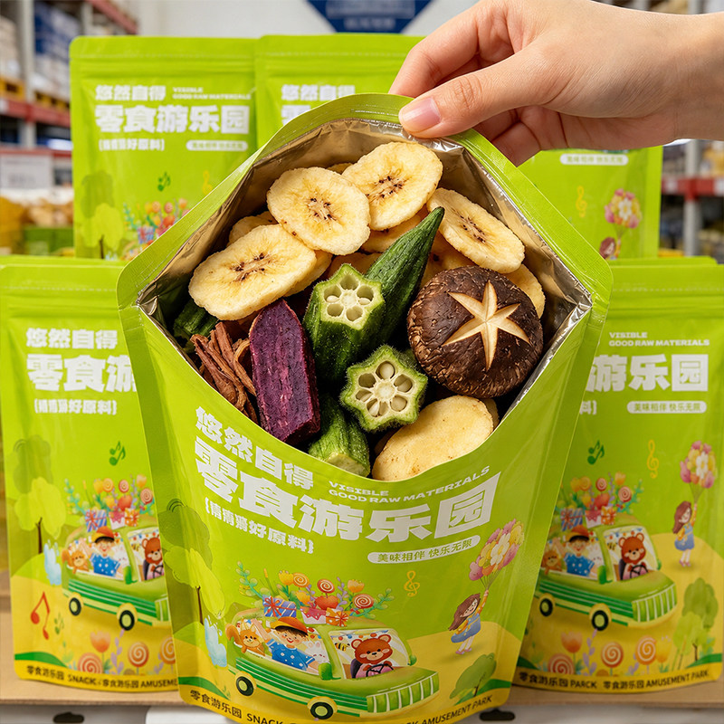 水果干果蔬脆蔬菜干混合香菇脆蔬果脱水原味冻干水果脆片儿童零食