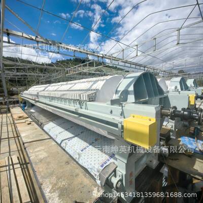 云南永仁高压隔膜压滤机市政污泥脱水设备全自动板框厢式过滤机