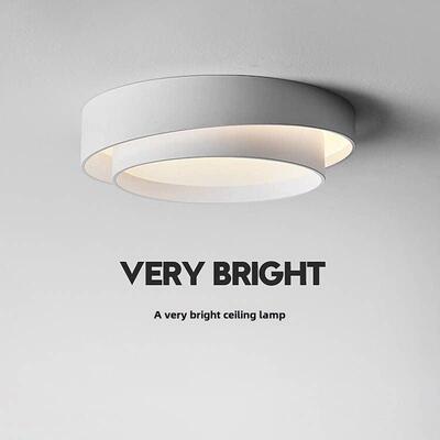 帕夏现代极简主义卧室吸顶灯网红流行创意书房灯家庭房间双层吸顶