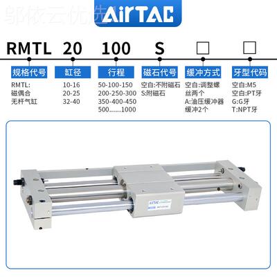 原装亚德客ARTAC磁耦合无杆气缸IRMTL2*3500*400*0450*50RRM*600-