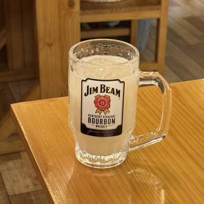 三得利金宾嗨棒杯Suntory白占边日料居酒屋烤肉店扎啤杯啤酒杯子