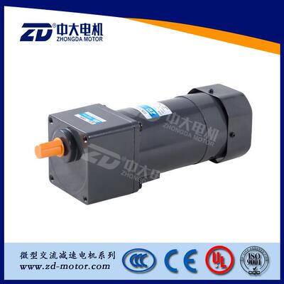 中大电机调速刹车齿轮速变频马200W 104mm  微型交流刹车电机