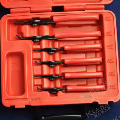 英国KENNEDY直弯嘴卡簧钳挡圈钳6件套KEN-558-5930K 克伦威尔工具