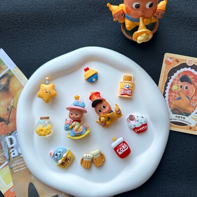 原创泡泡玛特鞋花十五周年星星人鞋花洞洞鞋鞋花适配crocs鞋扣