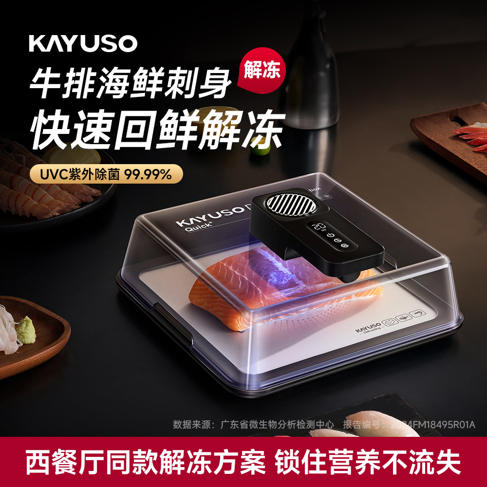 KAYUSO智能极速回鲜解冻器家用厨房食材快速化冰海鲜去腥解冻神器