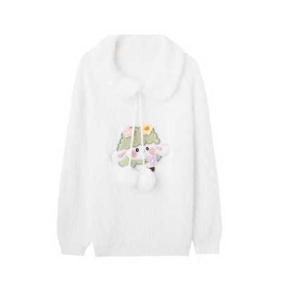 【玉米专享】超好看甜美风萌趣小羊娃娃领上衣85600#