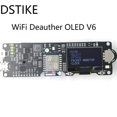 DSTIKE Deauther OLED V6 ESP8266 开发板18650