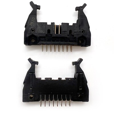 牛角插座DC2-10P 14P 16P 20P 26P 34 40 50P直针2.54带卡钩5S53T