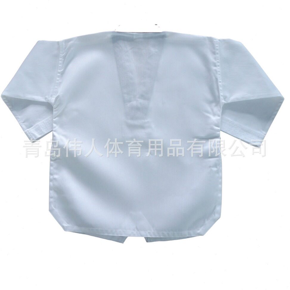 直销刺绣Logo道服跆拳道空手道棉儿童学员教练训练夏季