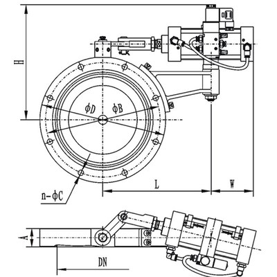GIQ型系列气动高真空蝶阀giqI不锈钢蝶阀碳钢球阀气动阀门