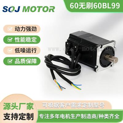 S60BL99直流无刷电机24V48V310V200W3000转0.65Nm高转速淞杰厂家