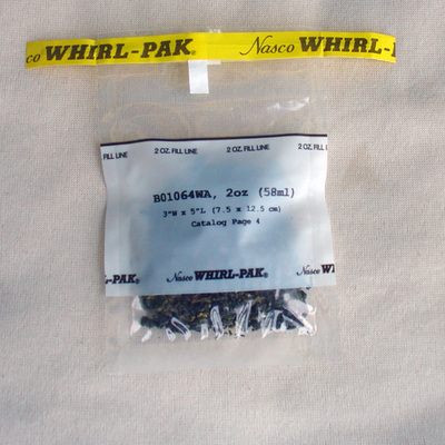 美国NASCO Whirl-Pak无菌取样袋采样袋B01064WA带手写区 58ml