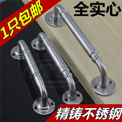 明装实心不锈钢拉手防盗门大门把手工业箱提手铝合金湘睿 B48611