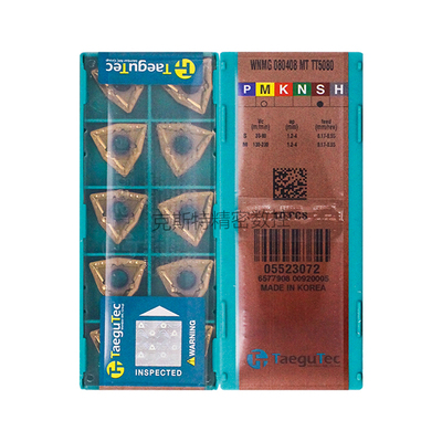 韩国特固克 Taegutec数控刀片 WNMG080408-MT TT5080 加工钛合金