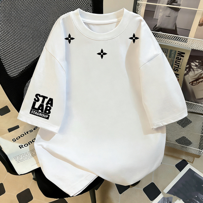 美式潮牌纯棉高街痞帅男生上衣