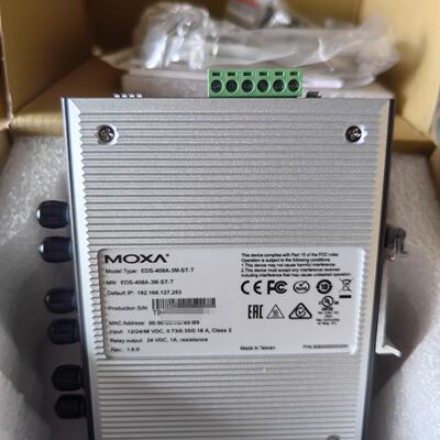 议价全新MOXA EDS-408A-3M-ST-T 3光5电 多模网管交换机 现货