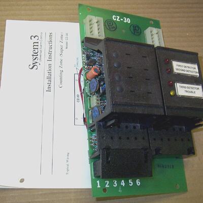 CERBERUS PYROTRONICS CZ30 FIRE ALARM SYSTEM 3 COUNTING ZONE