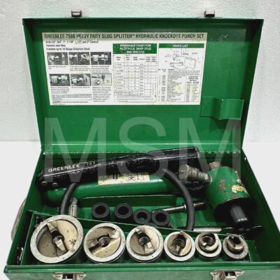 Greenlee 7506 Slug Splitter Hydraulic Knockout Hole Kit With