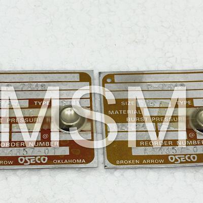 OSECO LO.600.29.00.05 RuptureDisc 14 A PN P7349 PSIG12294 Ty