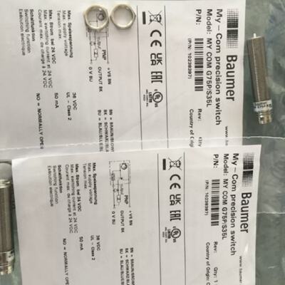 议价Baumer堡盟 MY COM G75P80/L M8感测器 MY COM G75P/S35L原装