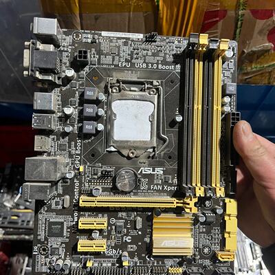华硕B85MG主板拆机20片清一色-议价