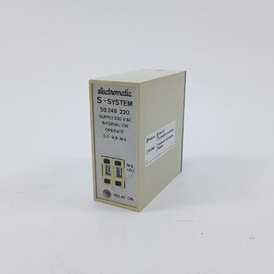 Electromatic SB249220 Interval on Operate 0199 hrs.