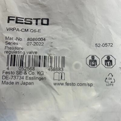 议价--全新原装正品FESTO减压阀 VRPA-CM-Q6-E 80
