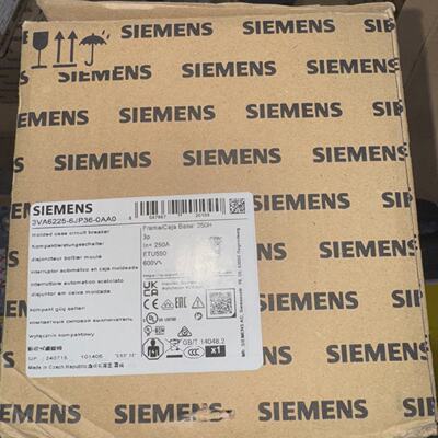 NEW Siemens 3VA6 3VA62256JP360AA0 3 Pole 250 Amp Circuit Bre