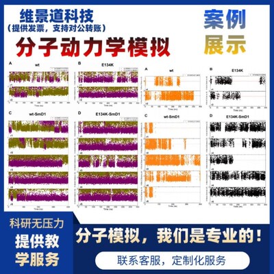 分子动力学模拟/分子对接/MM_Gbsa/pbsa计算/能量优化/作图分析