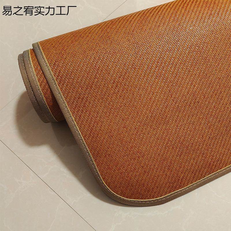 夏季凉席坐垫冰丝吸竹席垫天然藤席滑沙发垫气DST湿透防红木沙发