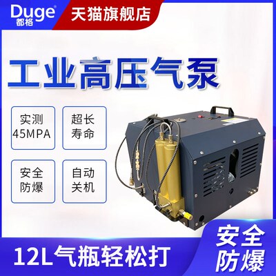 都格DUGE双缸压气泵30mpa水冷电动气机4500psi双杠压充气机