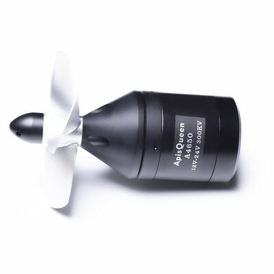 Apisqueen无刷水下电机A4650 24V 960W与金属螺旋桨无人船Rov