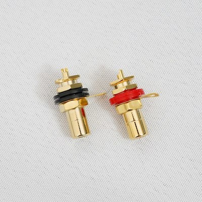 台湾产CMC 807无氧铜镀金 RCA莲花插座 代CMC816
