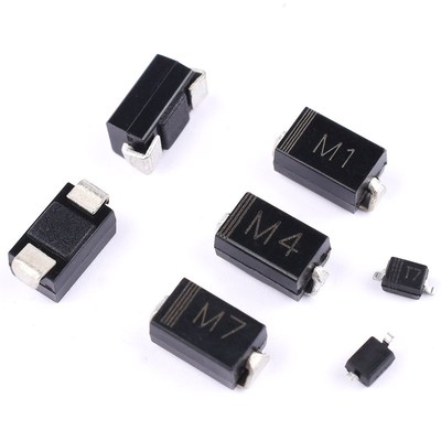 整流二极管1N4007 IN4004 1N4001贴片SMA封装 丝印T7 M7 M4 M1