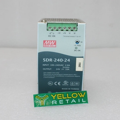 MEANWELLSDR-240-24DINRAIL电源供应100-240VAC2.6A