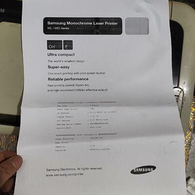 议价ML1660黑白激光公司淘汰成色有些发黄都议价