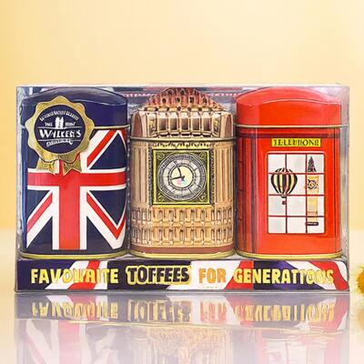 英国进口零食糖果软糖walkers沃尔克斯什锦太妃糖礼盒装英伦印象