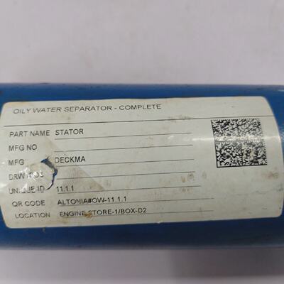 DECKMA 11.1.1 Schraube Pumpe Stator Lnge 535 MM Durchmesser