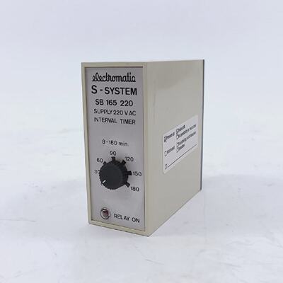 Electromatic SB 165 220 Interval Timer. 8180 Minimum
