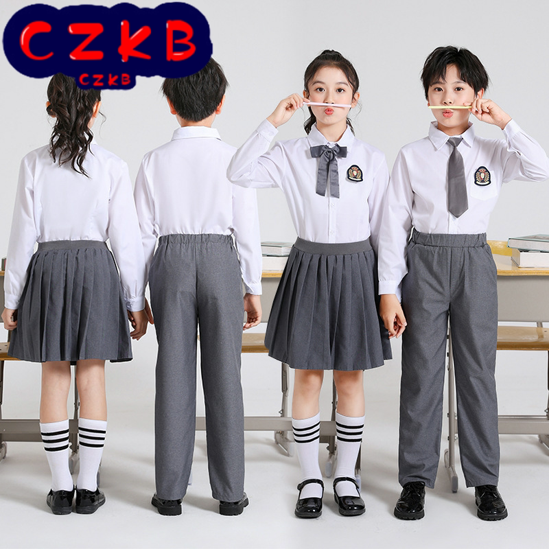幼儿园园服英伦风校服班服儿童中小学生大合唱毕业服装朗诵演出服