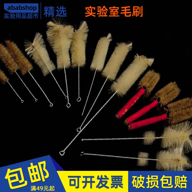 实验室试管刷烧杯刷烧瓶刷锥形瓶刷三角烧瓶刷容量瓶毛刷量筒刷子