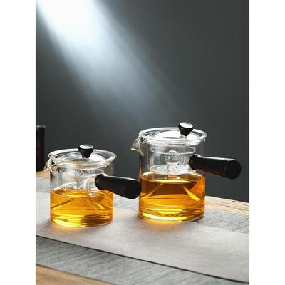 玻璃茶壶侧把壶蒸茶壶煮茶壶蒸茶器煮茶器加厚耐高温全自动蒸汽壶