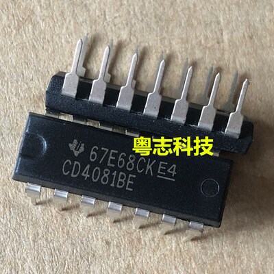 进口TI 原装正品全新 CD4081BE CD4081 DIP-14 逻辑-栅极逆变器