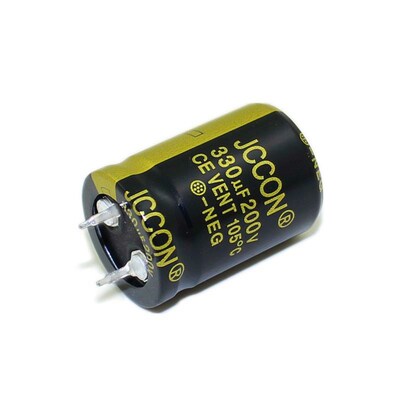 200v330uf 200v JCCON黑金 开关电源适配器高频电容22x25